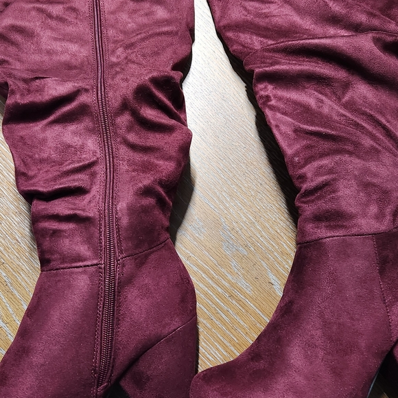 torrid | Shoes | Torrid Rich Burgundy Heeled Boots | Poshmark